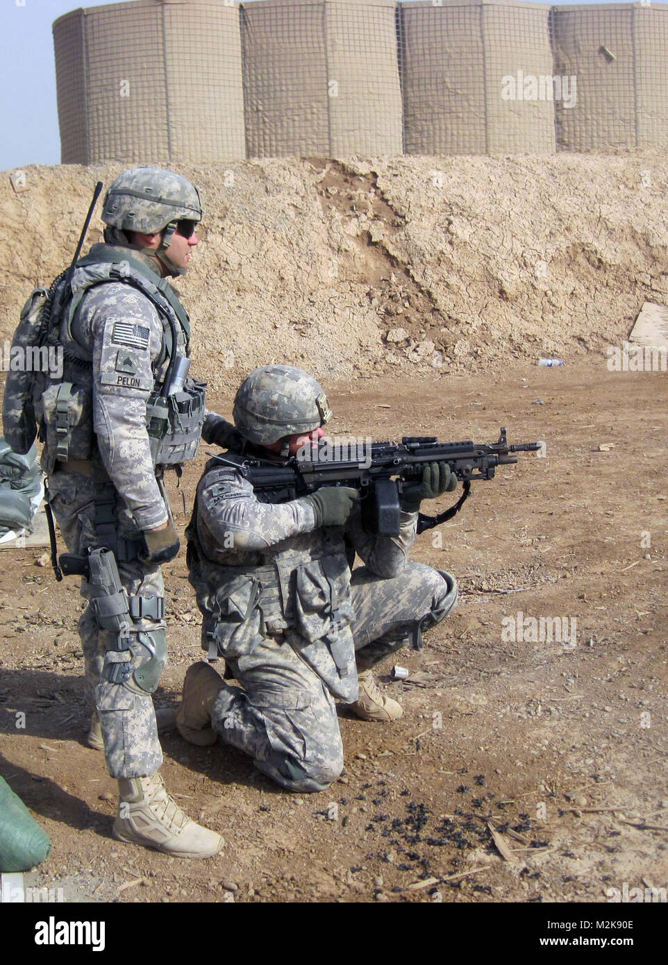 SSG Pelon instructs one of his Soldiers. JOINT BASE BALAD, Iraq ...