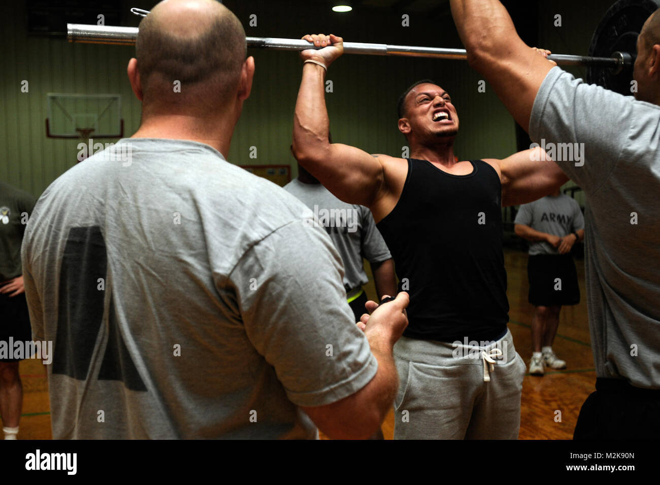 Lifting at Camp Liberty by 1st Armored Division and Fort Bliss Stock ...