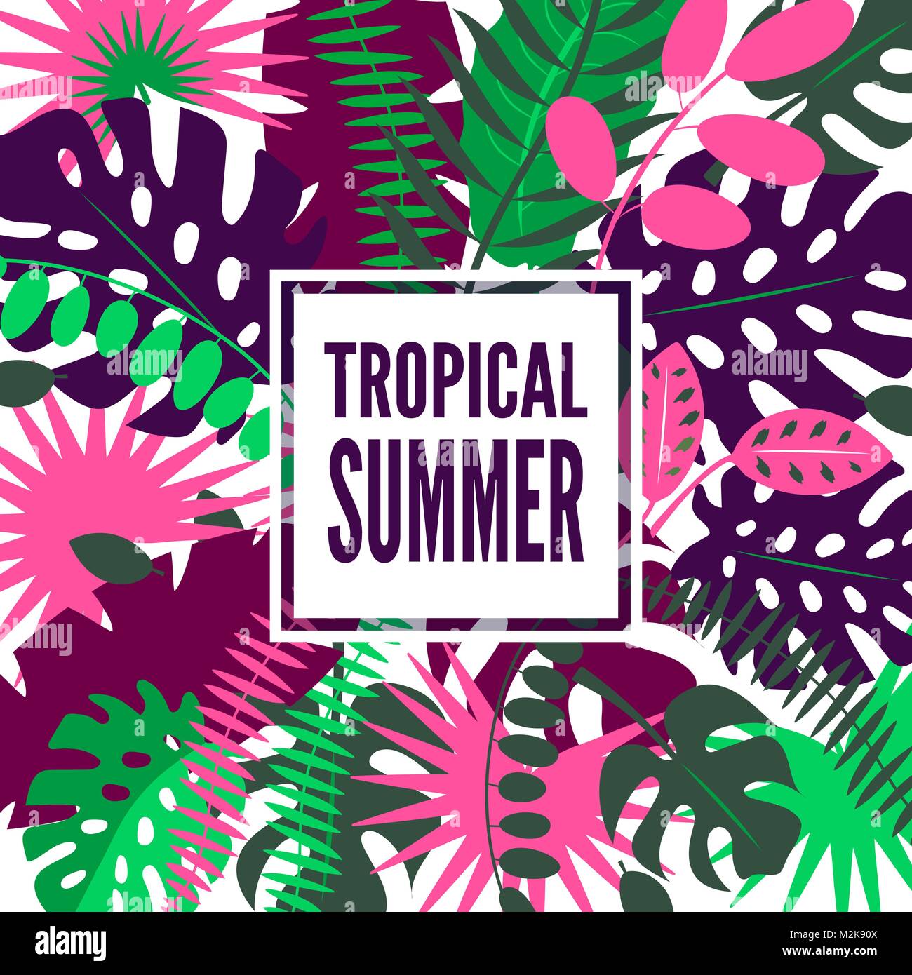 Summer Hawaiian tropical poster Stock Vector Image & Art - Alamy