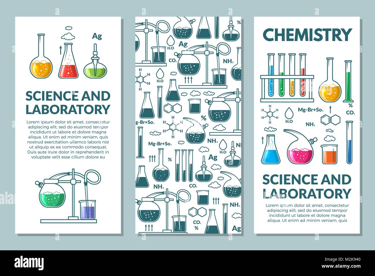 Science information cards set Stock Vector Image & Art - Alamy