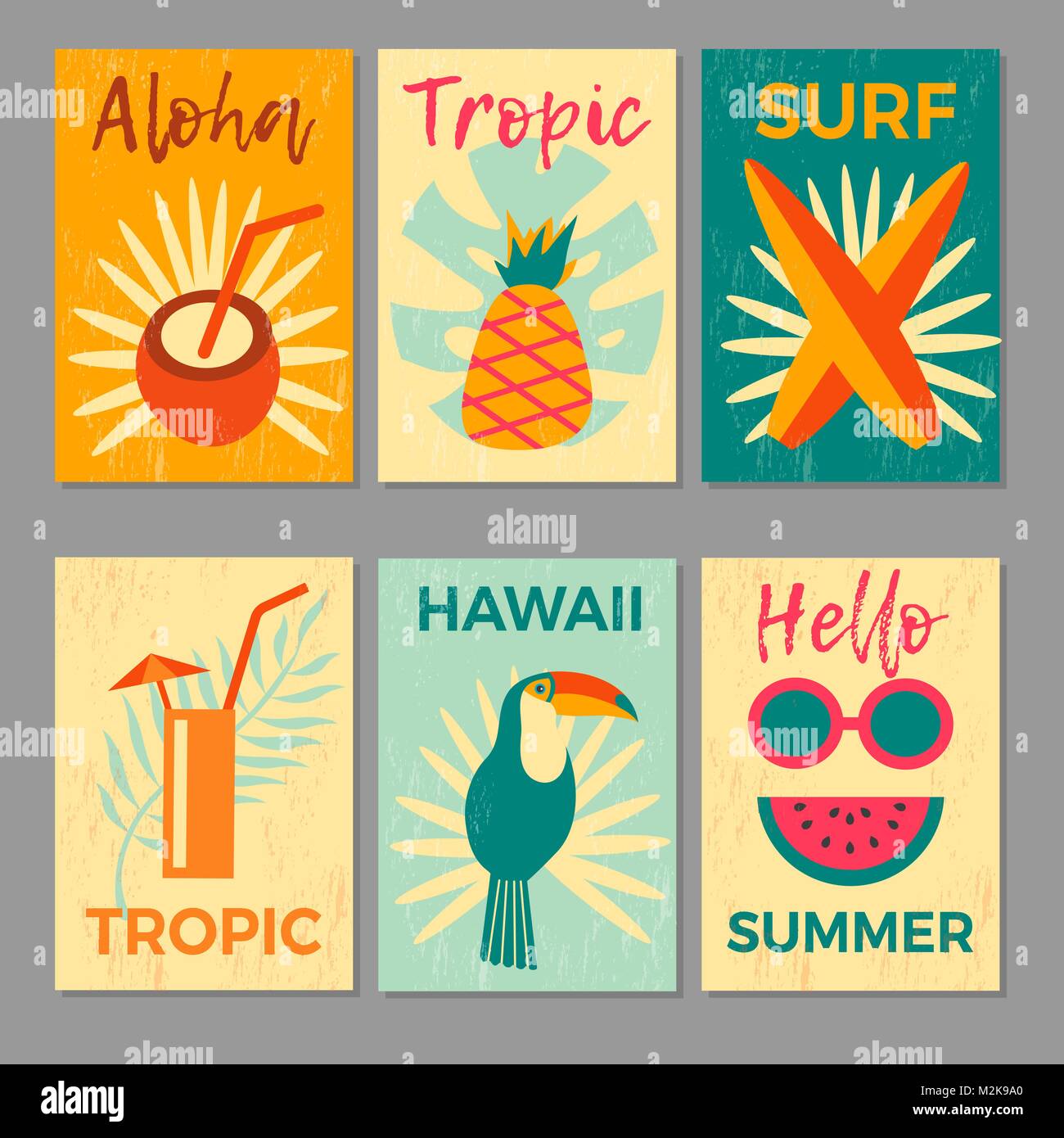 Tropical printable set Stock Vector Image & Art - Alamy
