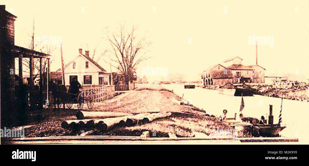 Historical image of the Dismal Swamp Canal. On March 30, 1929, the U.S ...