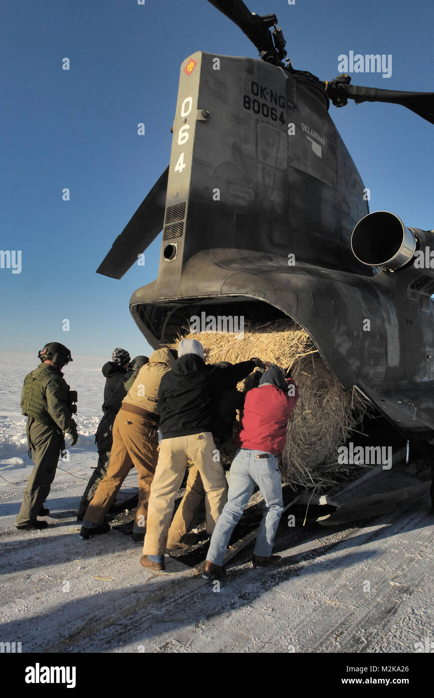 Hay drop mission (Loading the CH-47) Jan 2006 by Oklahoma National ...