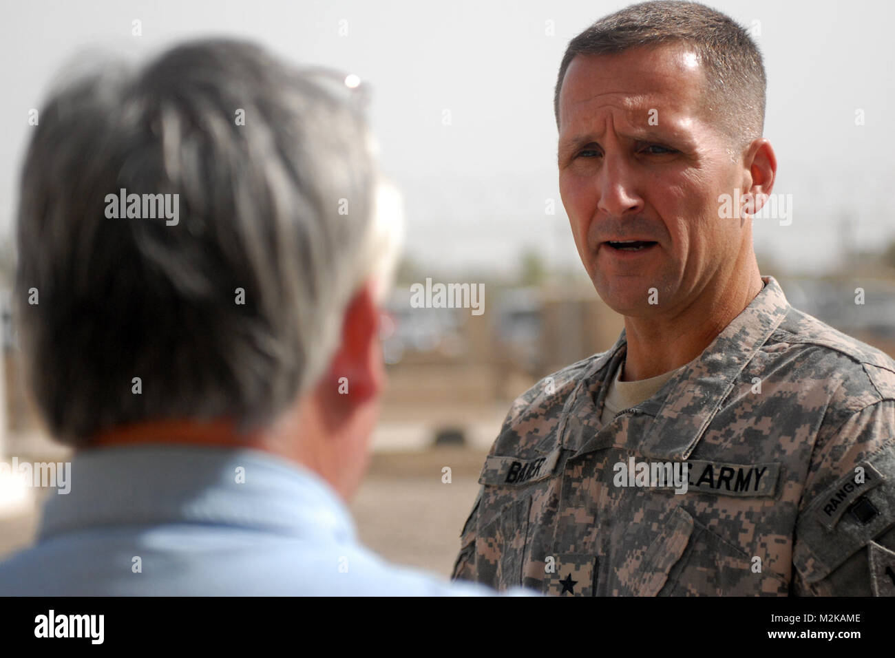 Speaking with CNN correspondent by 1st Armored Division and Fort Bliss ...
