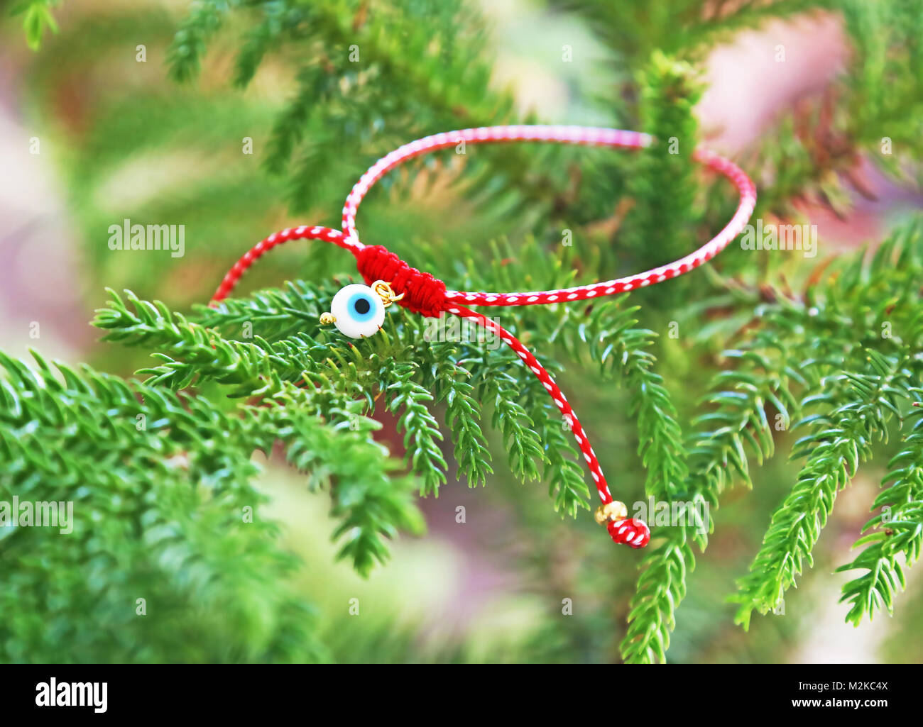 traditional greek March bracelet - greek martis Stock Photo - Alamy
