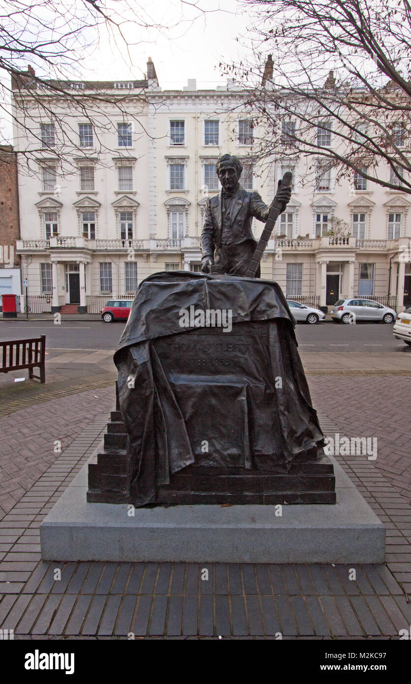 Thomas Cubitt Stucco Houses, Thomas Cubitt Statue, Pimlico, London ...