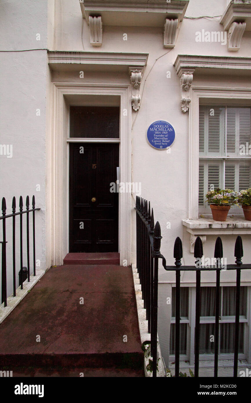 Thomas Cubitt Stucco Houses, 15 Ranelagh Road, Douglas MacMillan Blue ...