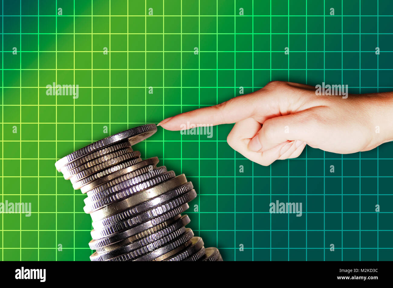 Finger pushing down hi-res stock photography and images - Alamy