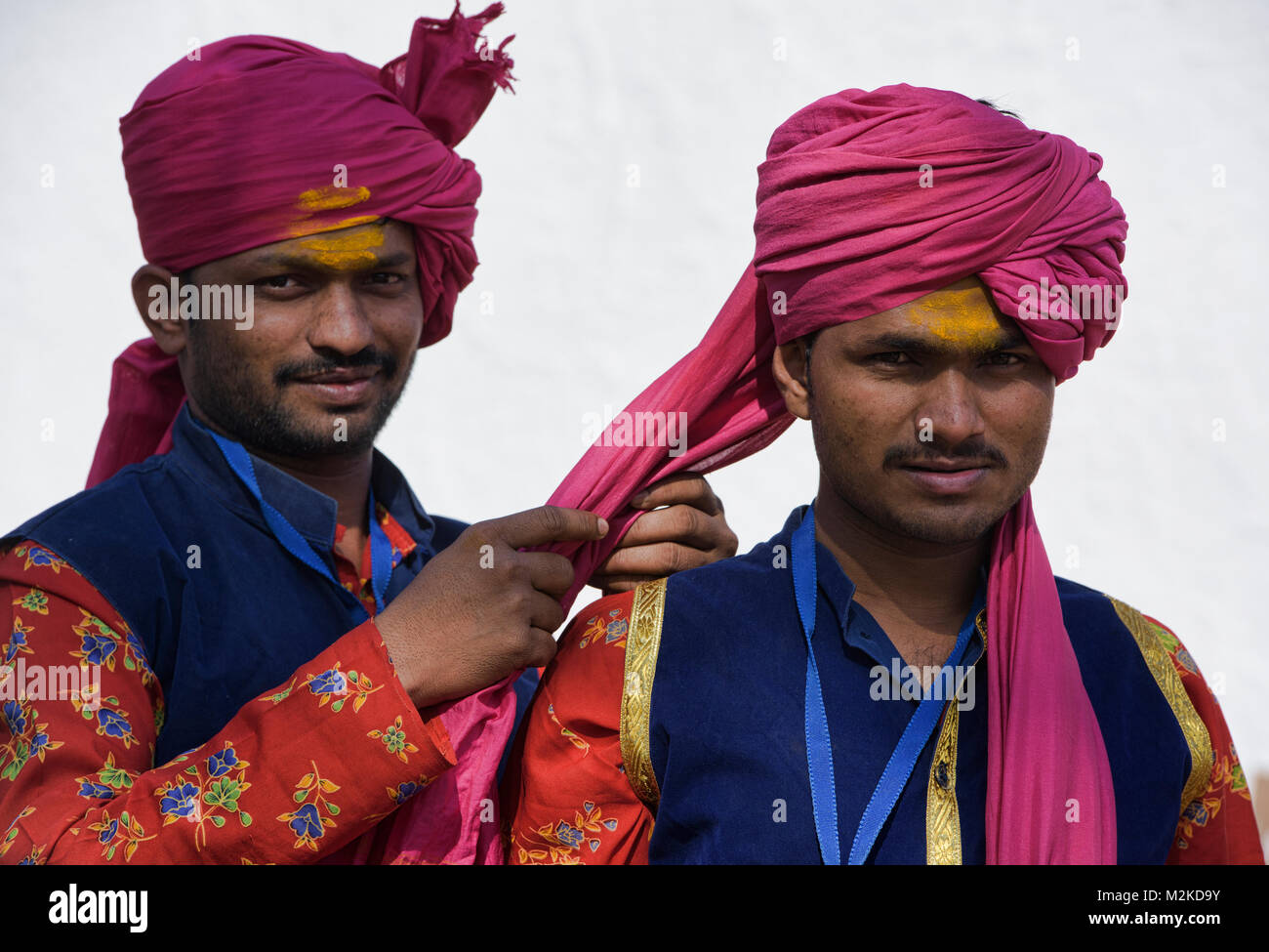 The colourful turbans of Rajasthan, India Stock Photo - Alamy