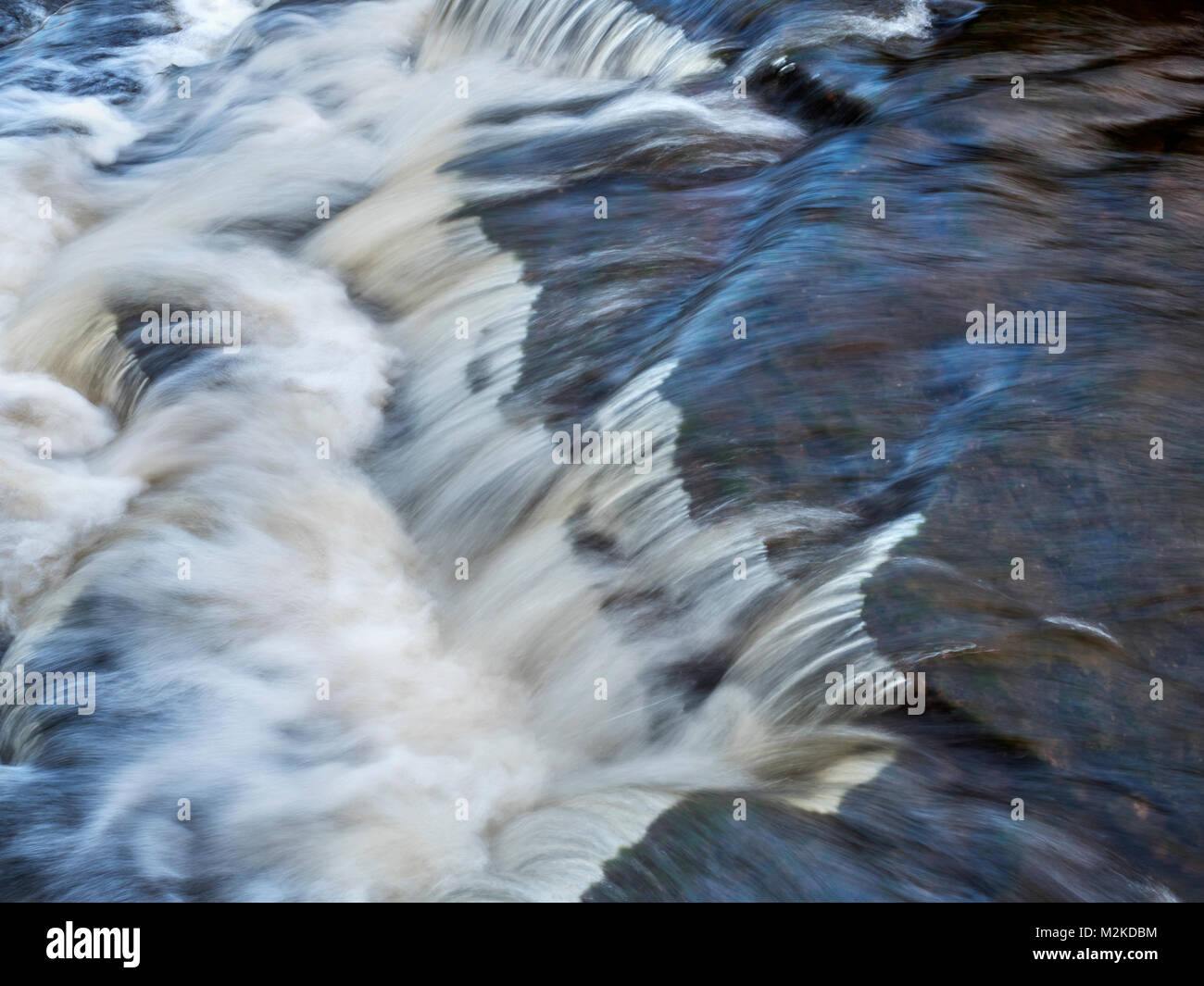 Waterfall in South Dean Beck at Bronte Bridge on Haworth Moor near ...