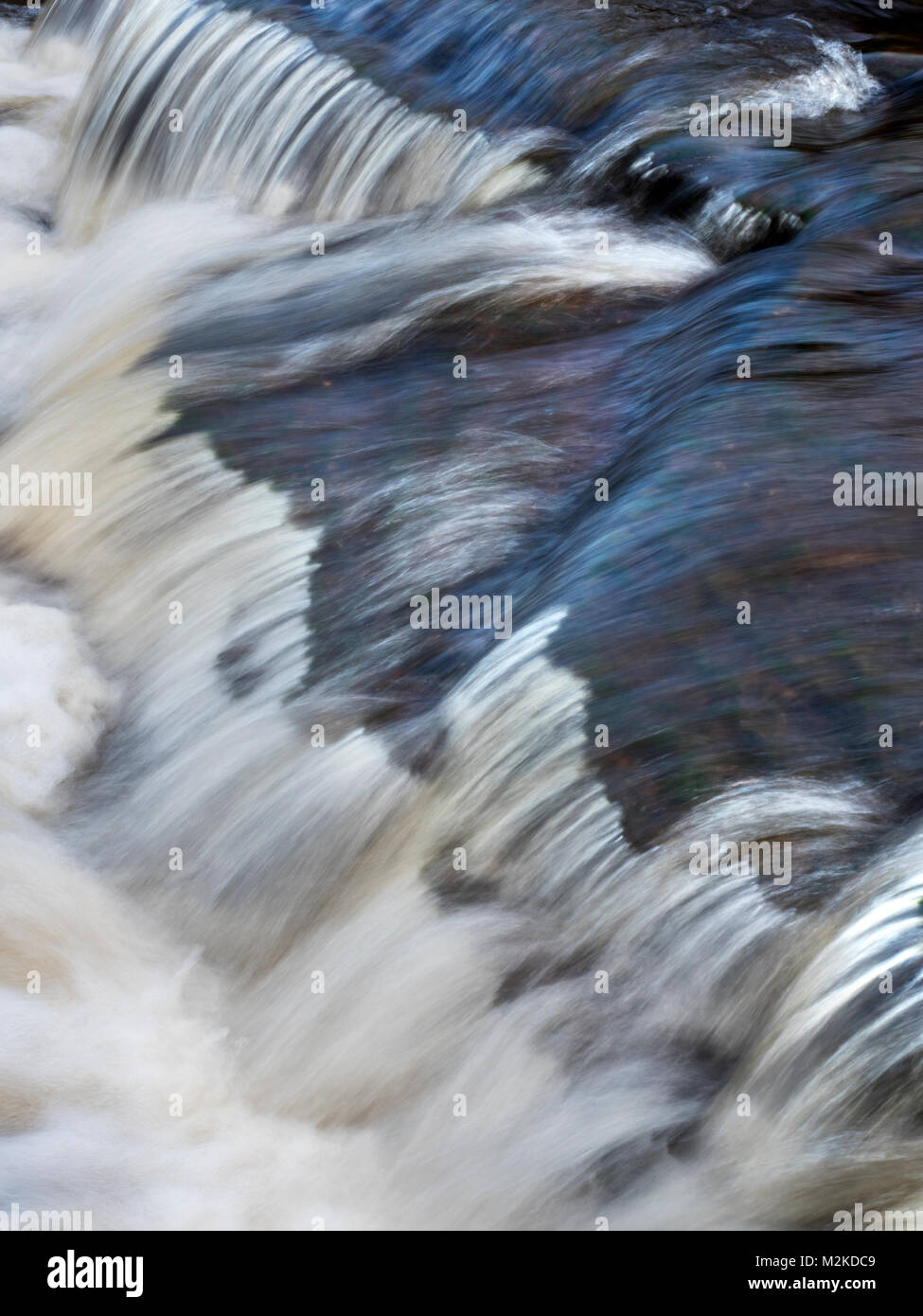 Waterfall in South Dean Beck at Bronte Bridge on Haworth Moor near ...