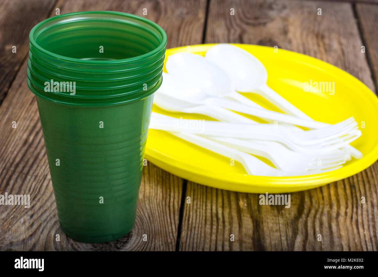 Plastic disposable tableware on hi-res stock photography and images - Alamy