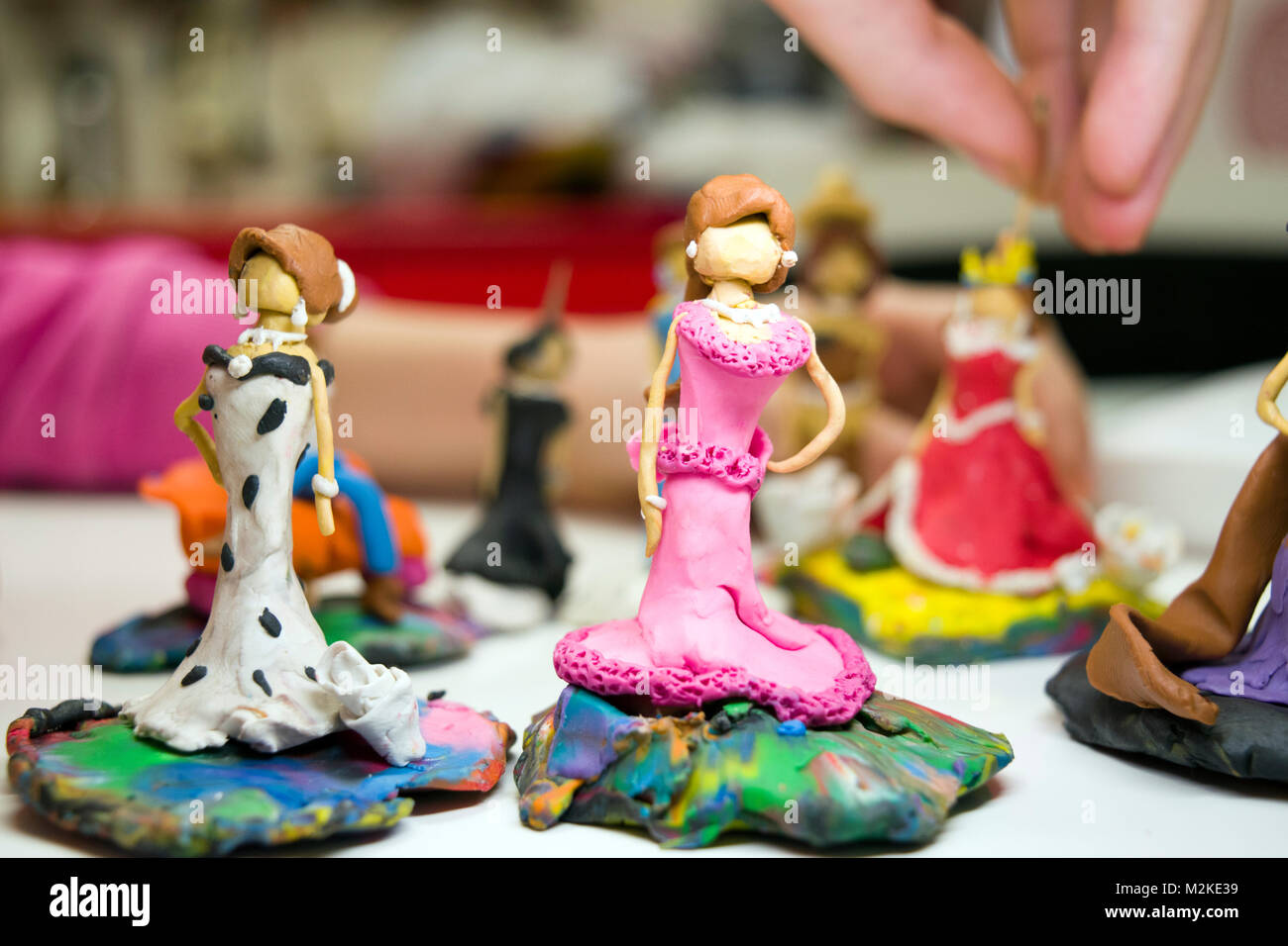 Colorful plasticine figures Stock Photo - Alamy