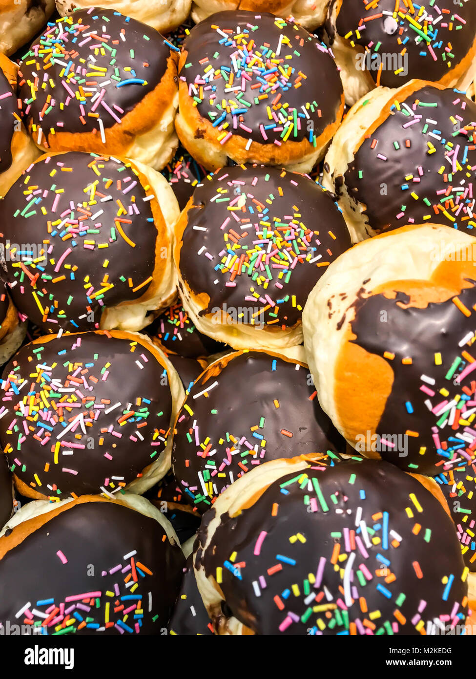 Fresh delicious sweet Berliners Stock Photo - Alamy