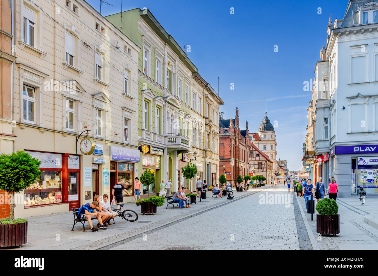Krolowej Jadwigi street, Inowroclaw (ger.: Hohensalza), Kuyavian ...