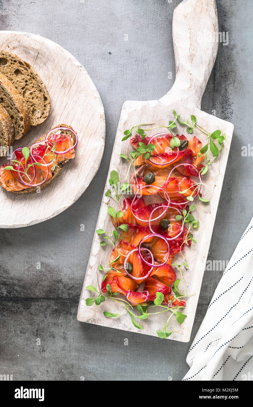 Scandinavian fish appetizers hi-res stock photography and images - Alamy