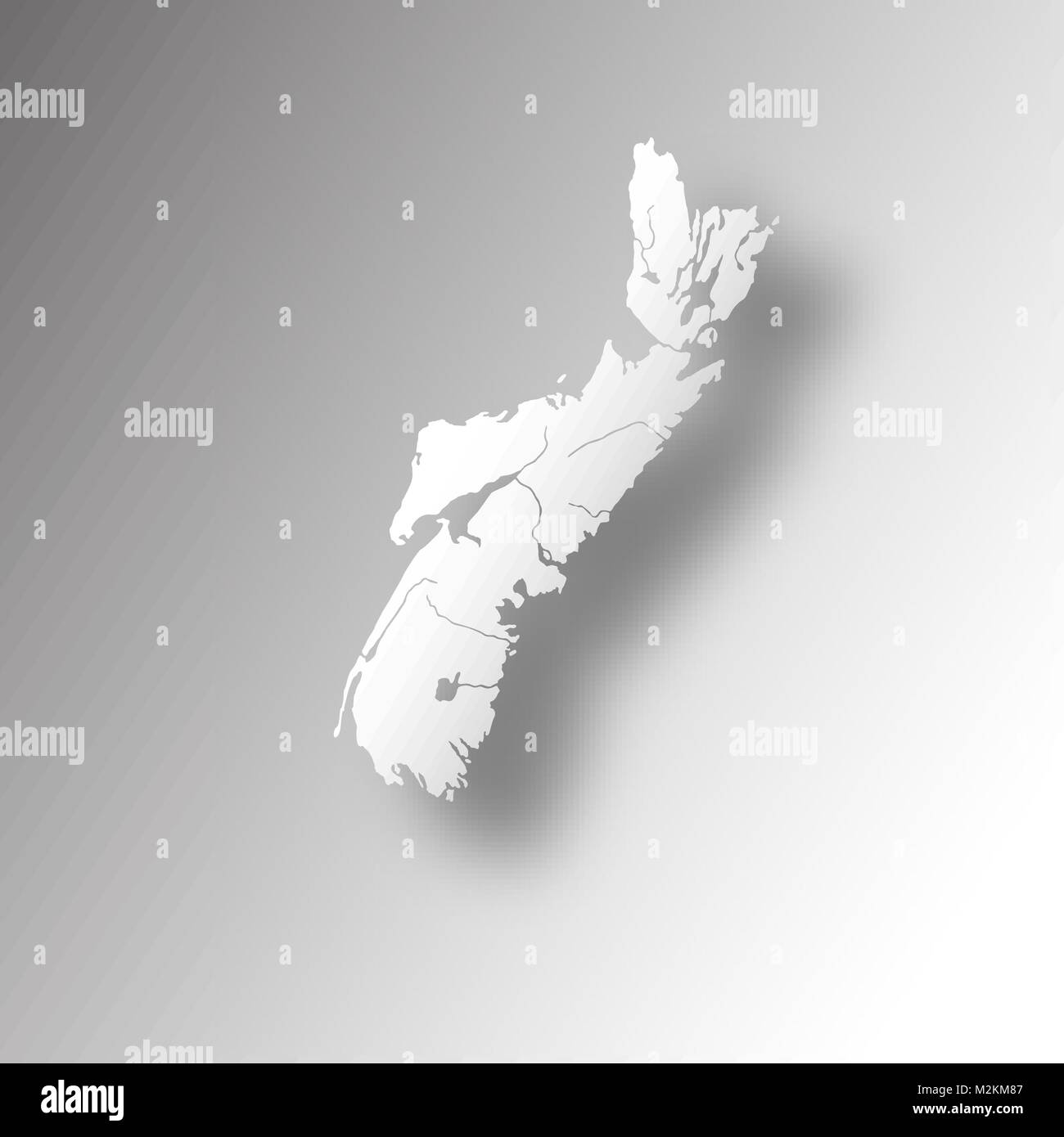 Map of nova scotia hi-res stock photography and images - Alamy