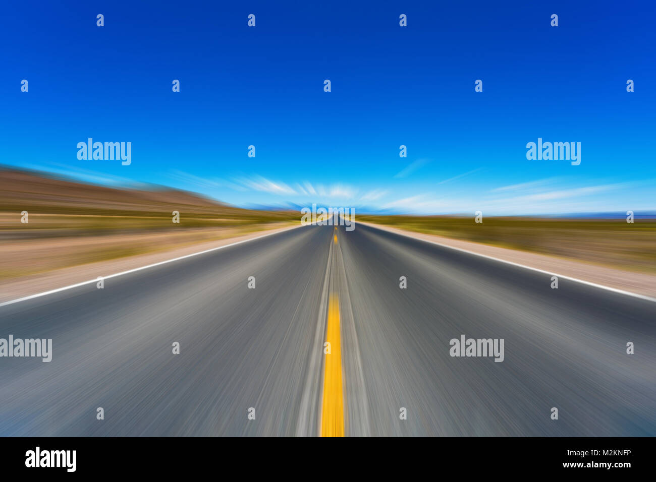 Abstract Motion blurred road Stock Photo - Alamy