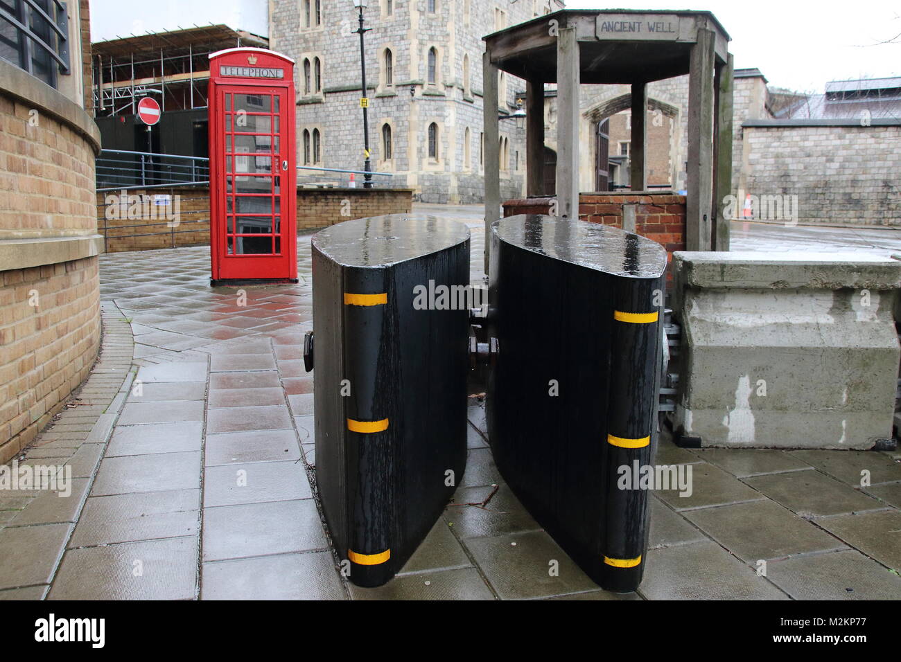 Windsor. UK. Security in force around the town. Windsor and Windsor ...