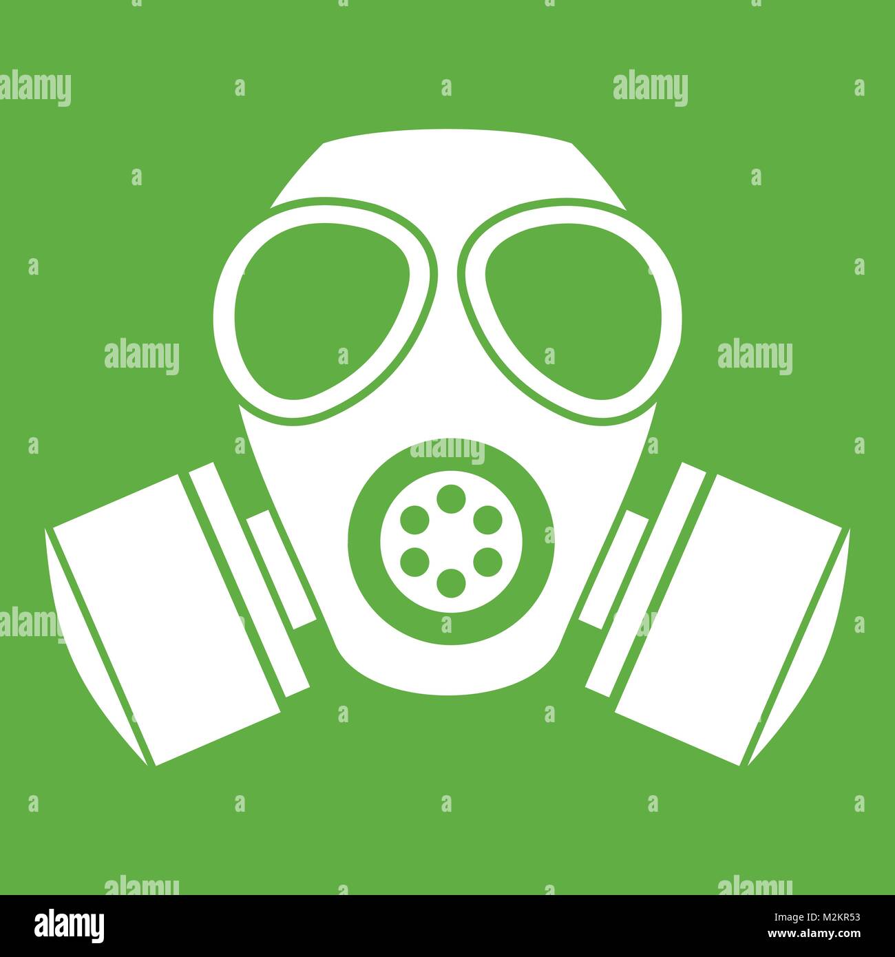 Chemical gas mask icon green Stock Vector Image & Art - Alamy