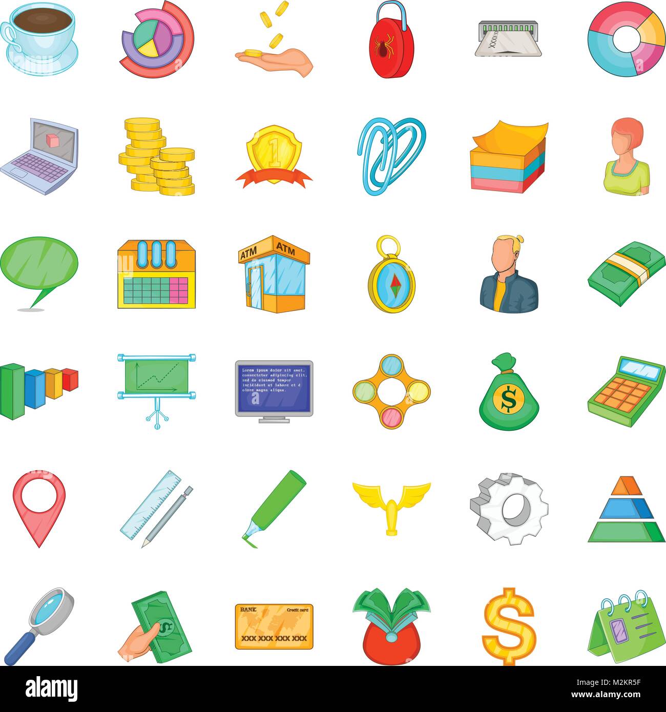 Enterprise icons set, cartoon style Stock Vector Image & Art - Alamy