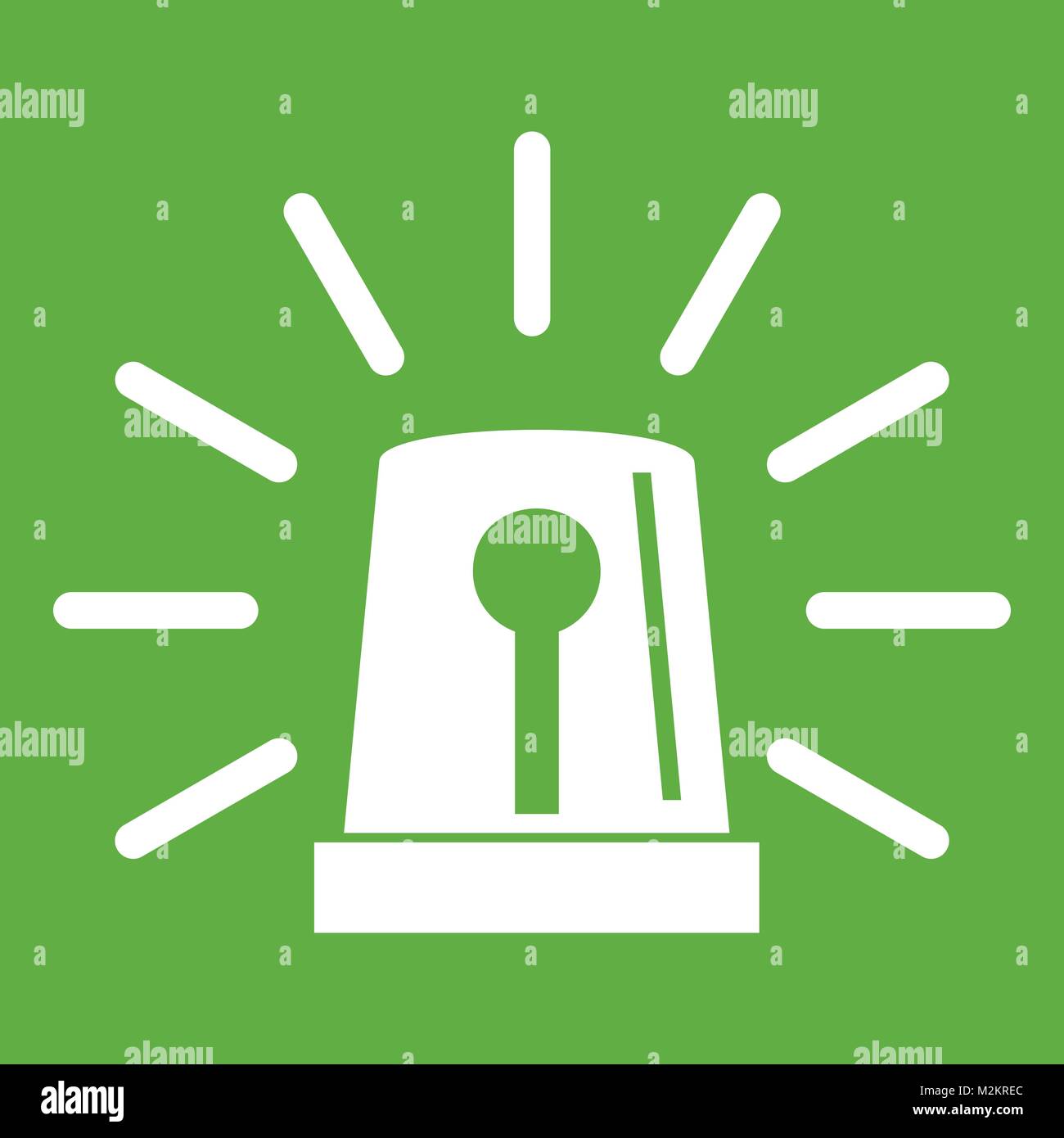 Flashing emergency light icon green Stock Vector Image & Art - Alamy