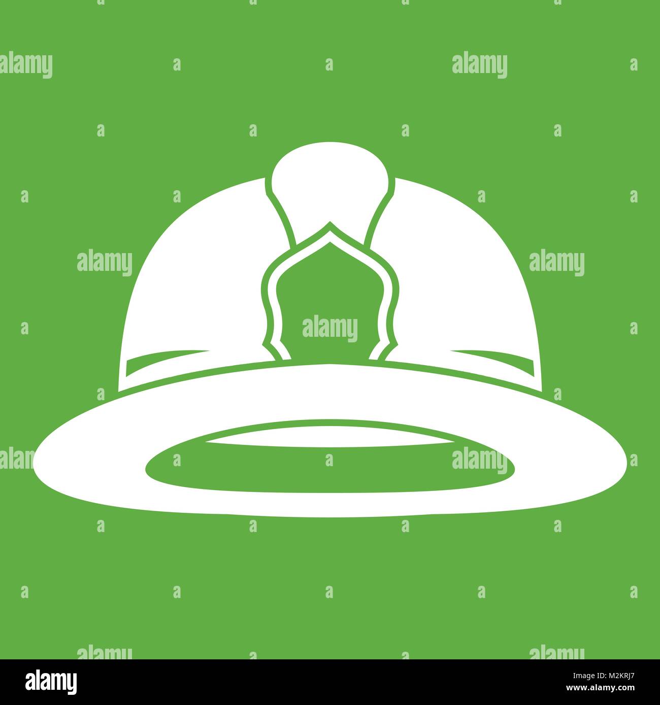 Fireman helmet icon green Stock Vector Image & Art - Alamy