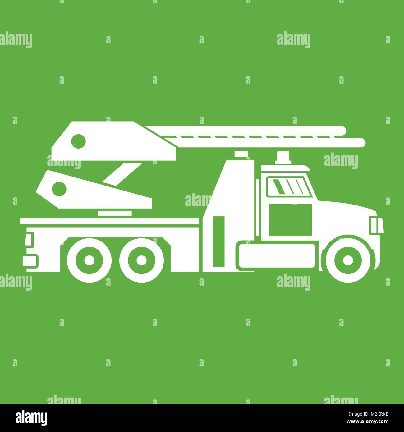 Fire engine icon green Stock Vector Image & Art - Alamy