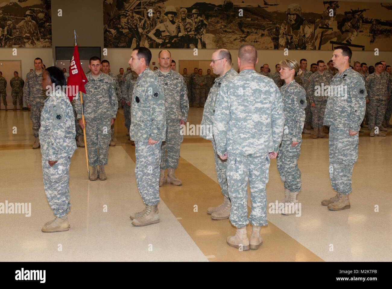 BSTB Colors Uncasing 004 by Oklahoma National Guard Stock Photo - Alamy