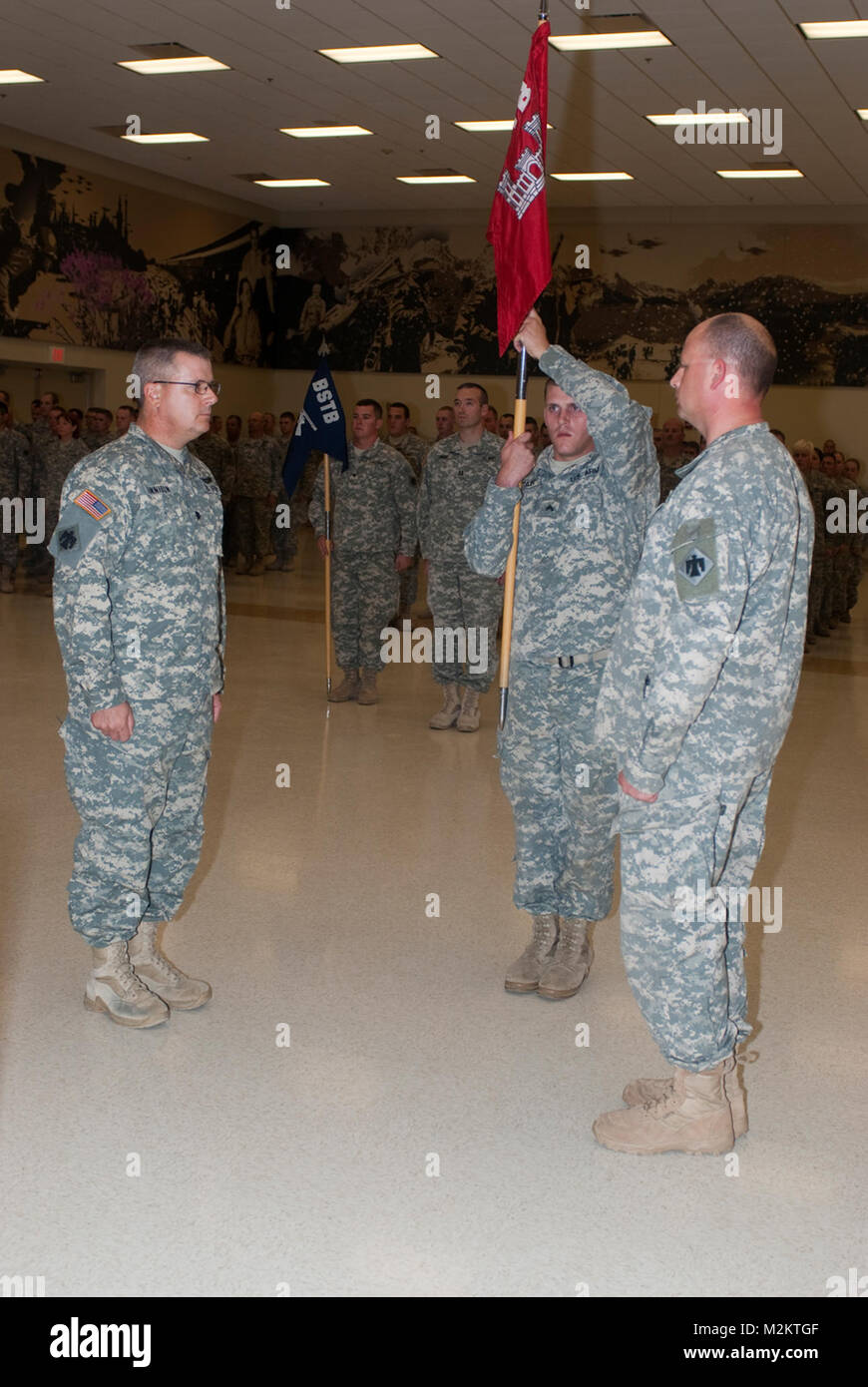 BSTB Colors Uncasing 021 by Oklahoma National Guard Stock Photo - Alamy