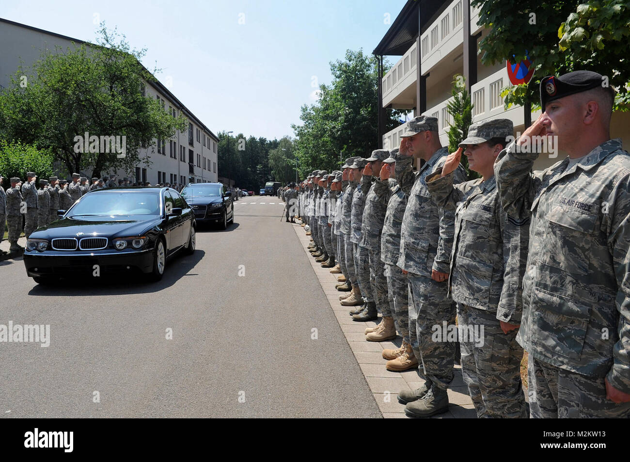 U.S. Air Forces in Europe Airmen salute Gen. Roger A. Brady, USAFE ...