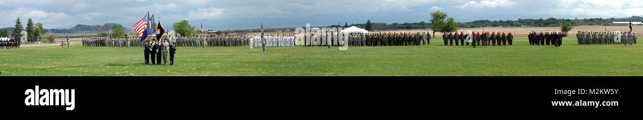 Change of command formation by Montana National Guard Stock Photo - Alamy