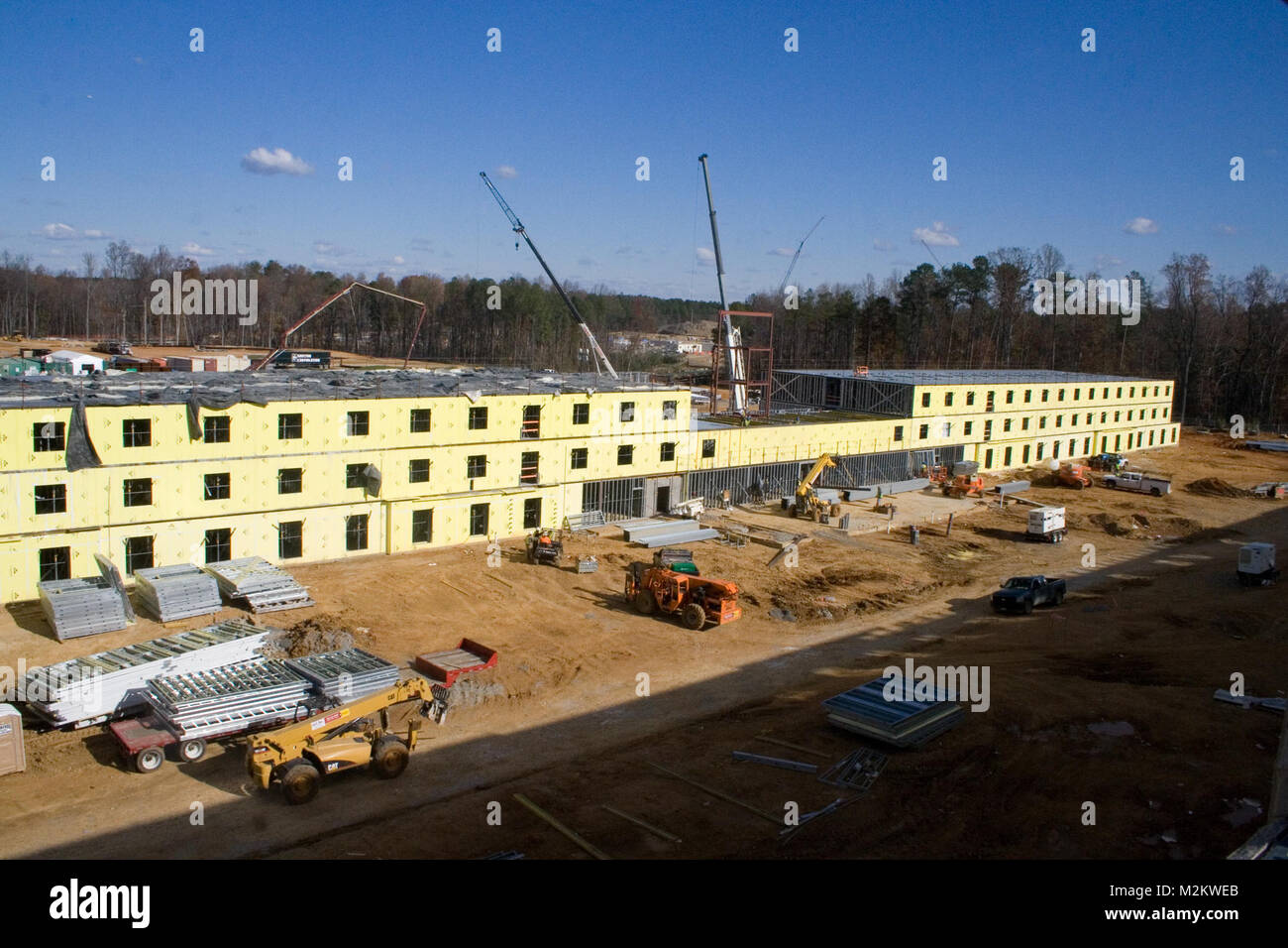 Construction on the new Advanced Individual Training barracks is ...