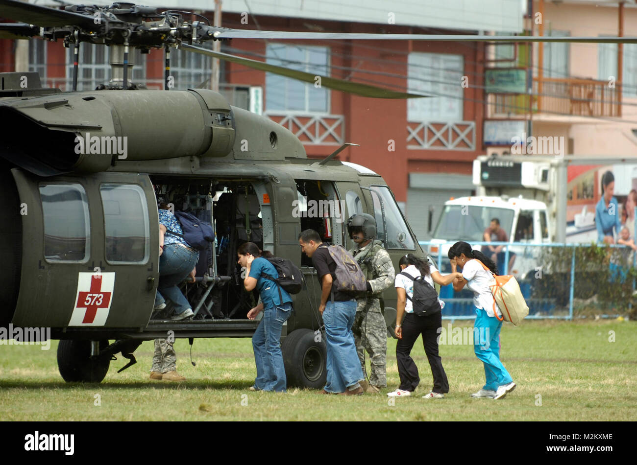Healthcare professionals from Costa Rica load aboard a New Mexico ...