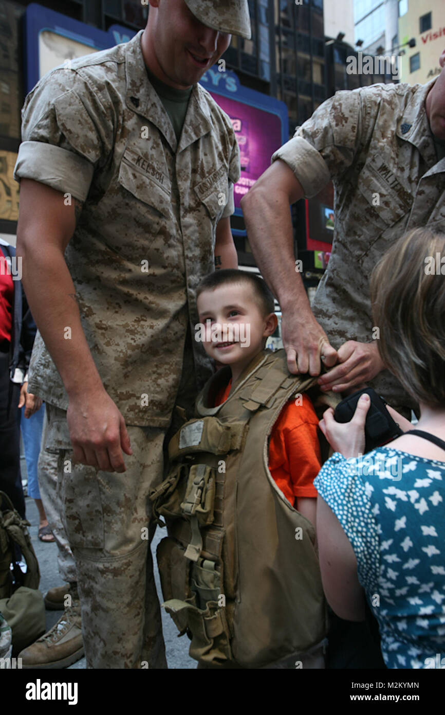 Marine Day in Times Square. Follow us @NYCMarines. (Official Marine Corps photo by Sgt. Steve ...