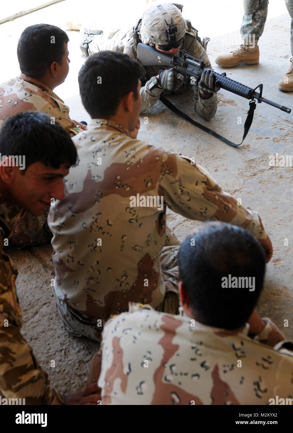 Proper prone unsupported by 1st Armored Division and Fort Bliss Stock ...