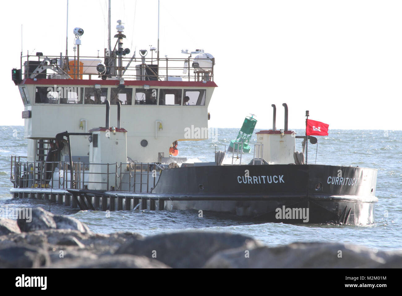 The U.S. Army Corps of Engineers dredge Currituck was off the Virginia ...