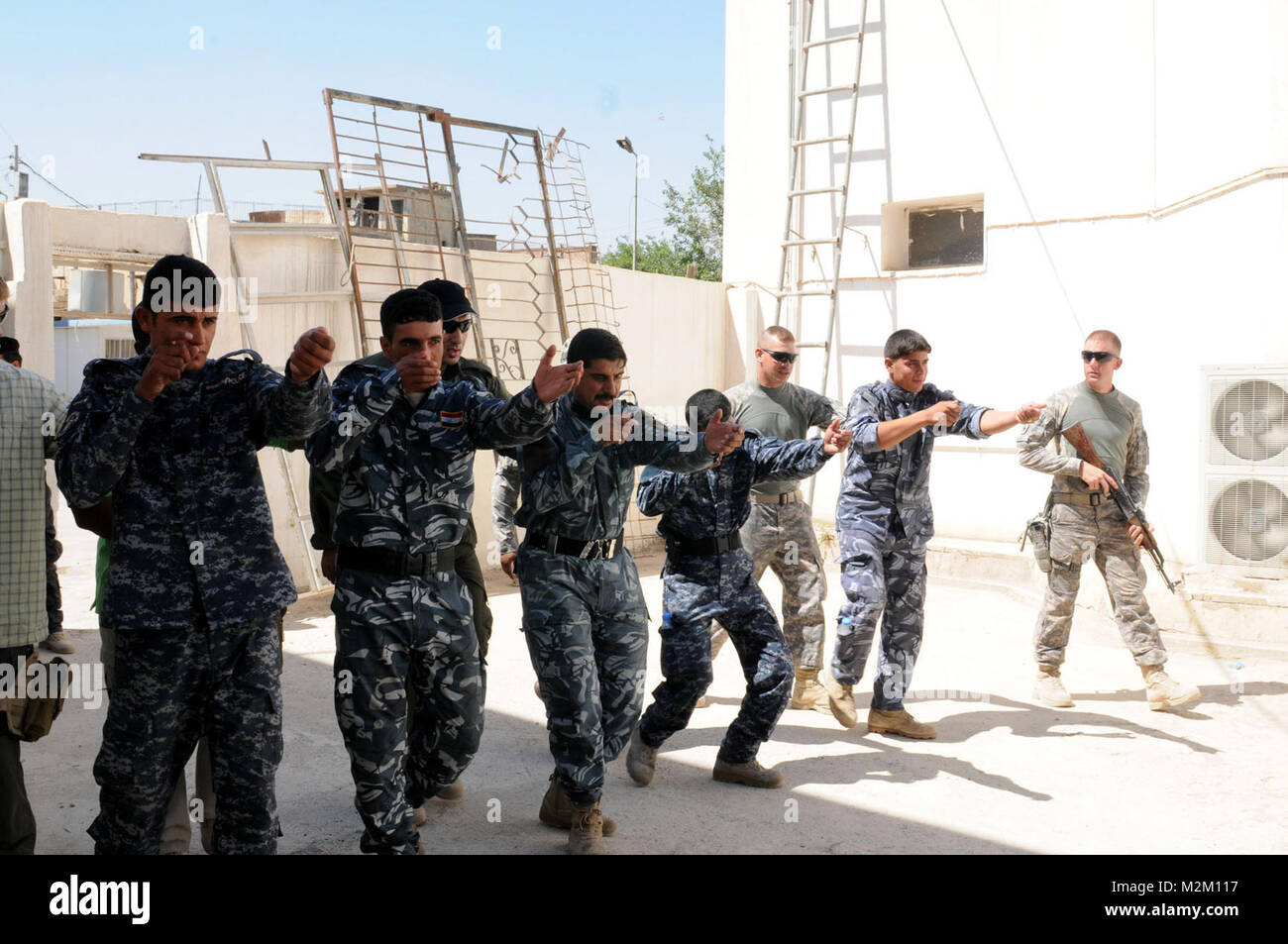 Iraqi Police practice tactics. CONTINGENCY OPERATING SITE MAREZ, Iraq ...
