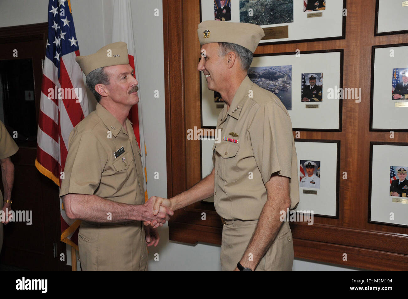 Rear Adm. Dan Cloyd relieved Rear Adm. Richard Wren as Commander, U.S ...