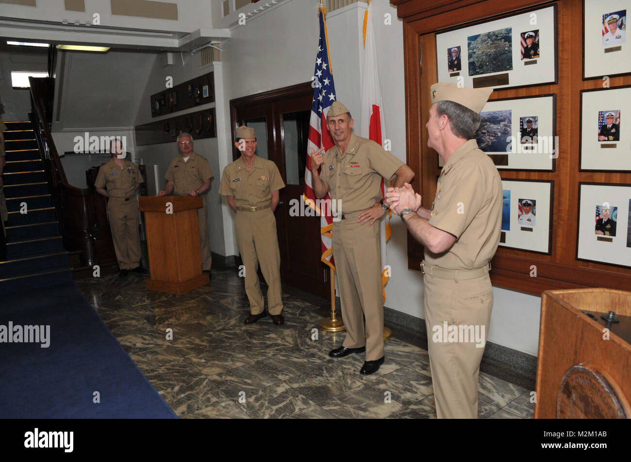 Rear Adm. Dan Cloyd relieved Rear Adm. Richard Wren as Commander, U.S ...