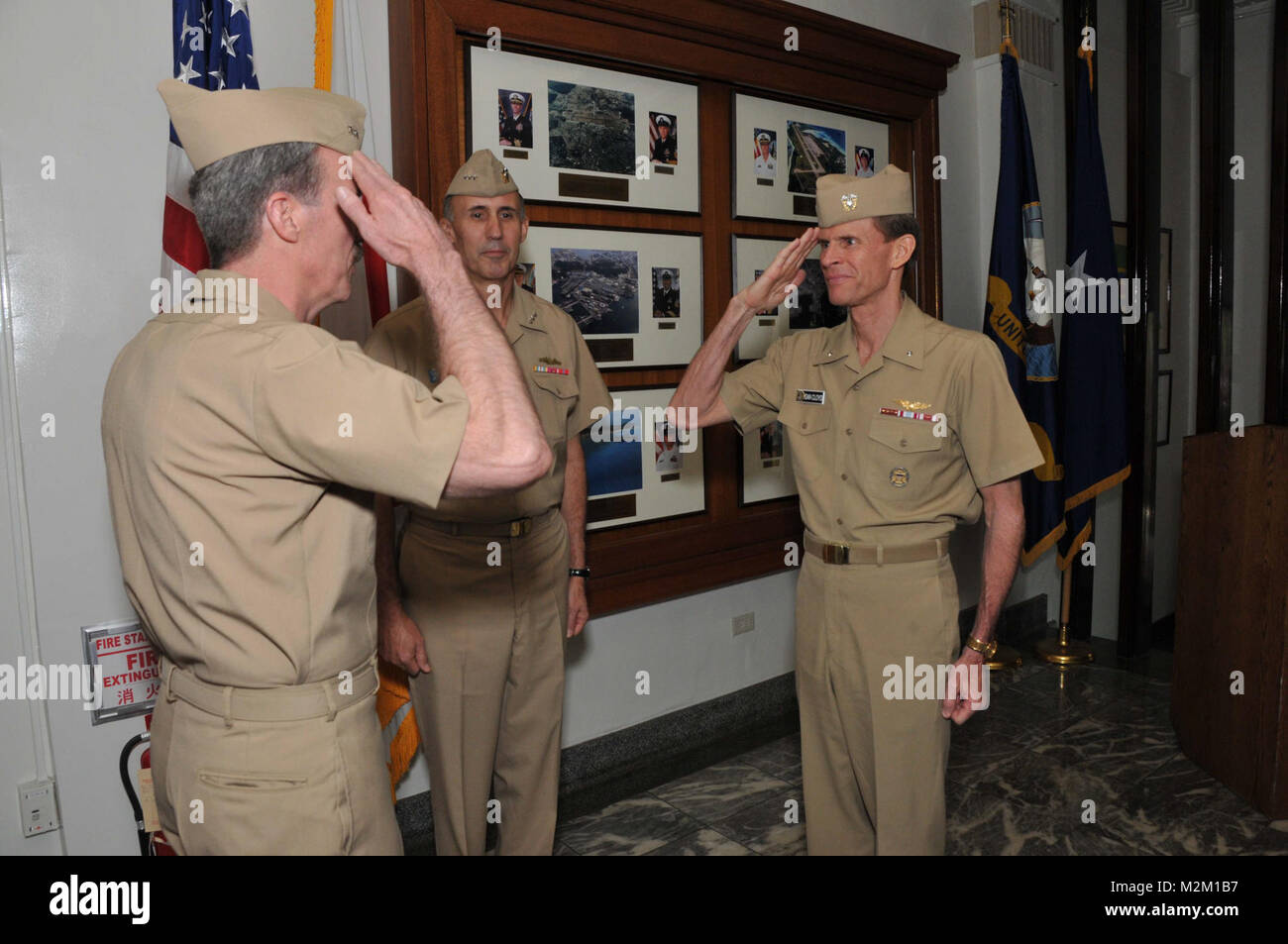Rear Adm. Dan Cloyd relieved Rear Adm. Richard Wren as Commander, U.S ...