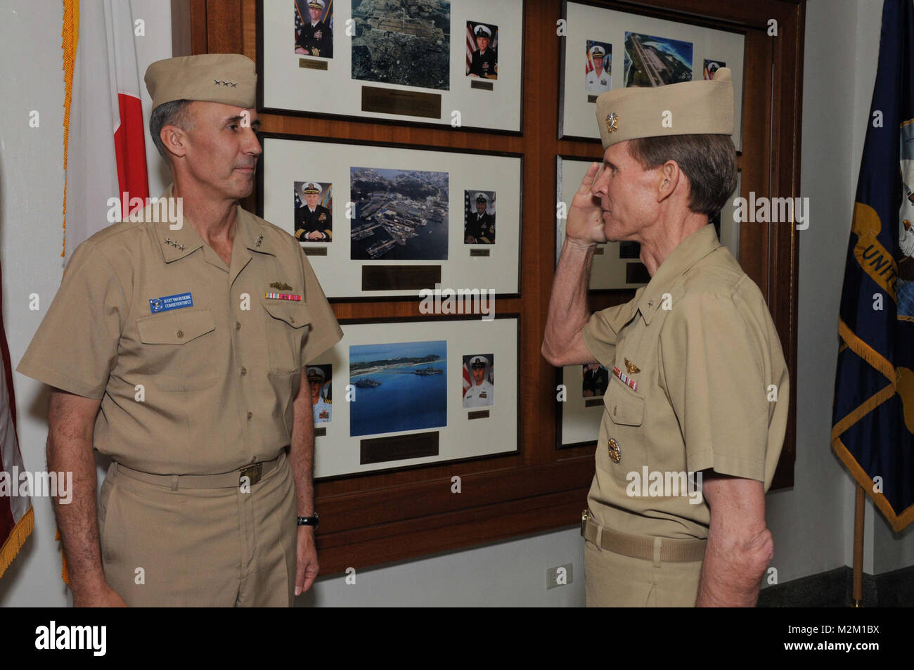 Rear Adm. Dan Cloyd relieved Rear Adm. Richard Wren as Commander, U.S ...