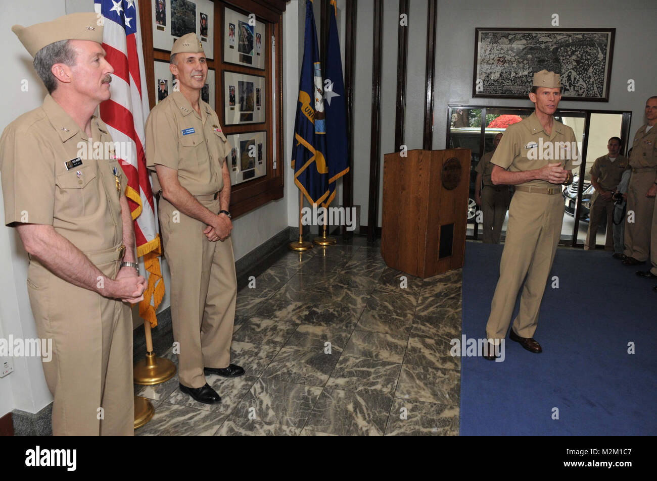Rear Adm. Dan Cloyd relieved Rear Adm. Richard Wren as Commander, U.S ...