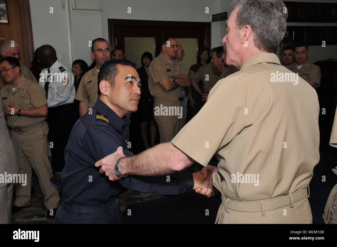 Rear Adm. Dan Cloyd relieved Rear Adm. Richard Wren as Commander, U.S ...