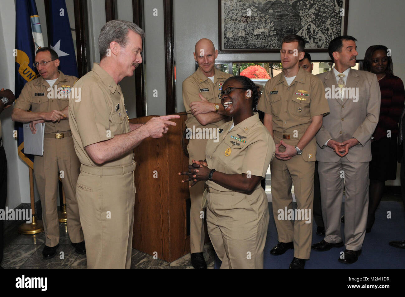 Rear Adm. Dan Cloyd relieved Rear Adm. Richard Wren as Commander, U.S ...
