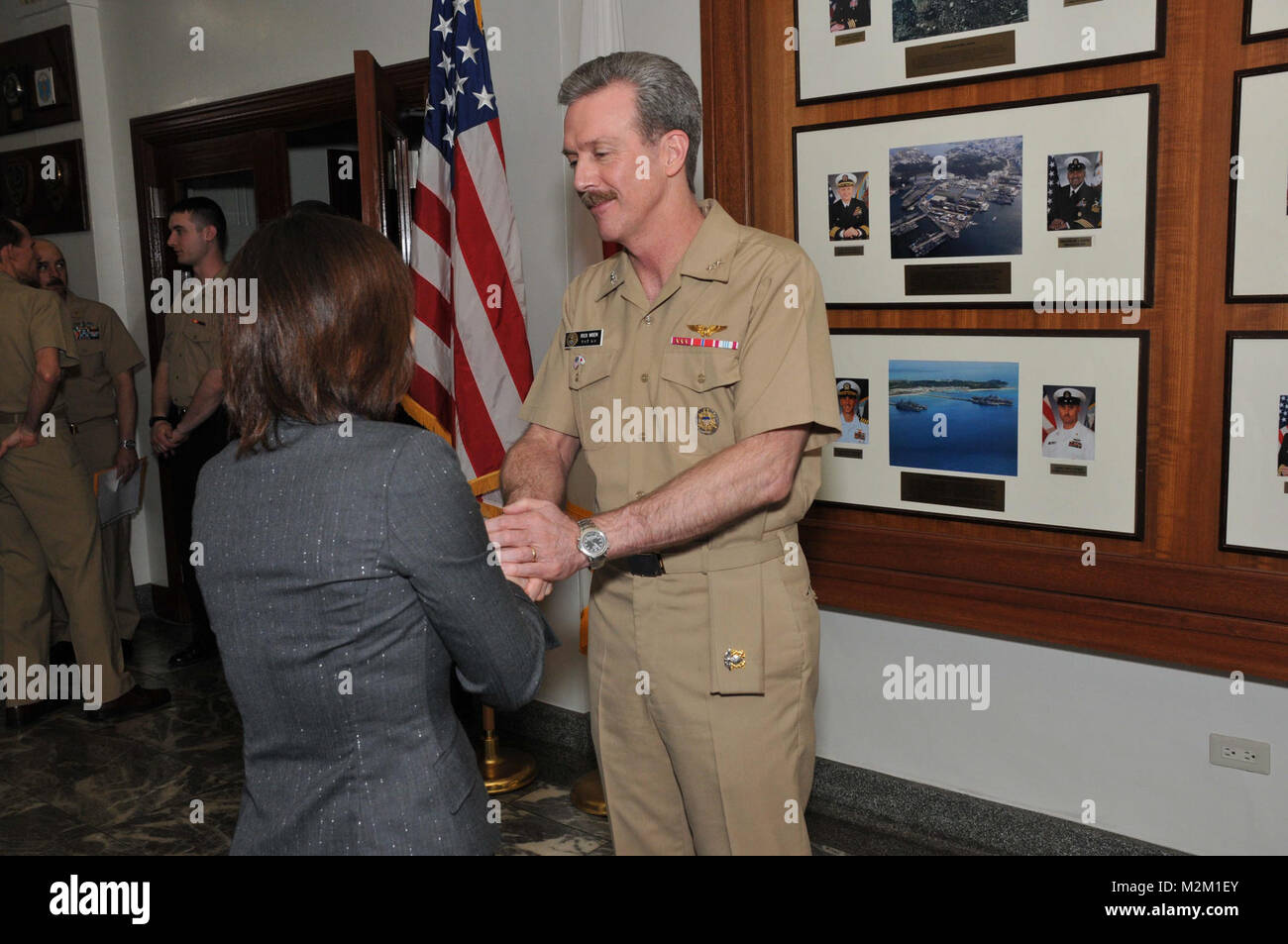 Rear Adm. Dan Cloyd relieved Rear Adm. Richard Wren as Commander, U.S ...