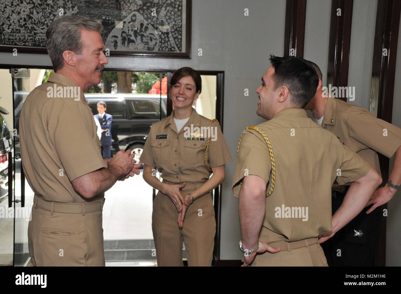 Rear Adm. Dan Cloyd relieved Rear Adm. Richard Wren as Commander, U.S ...
