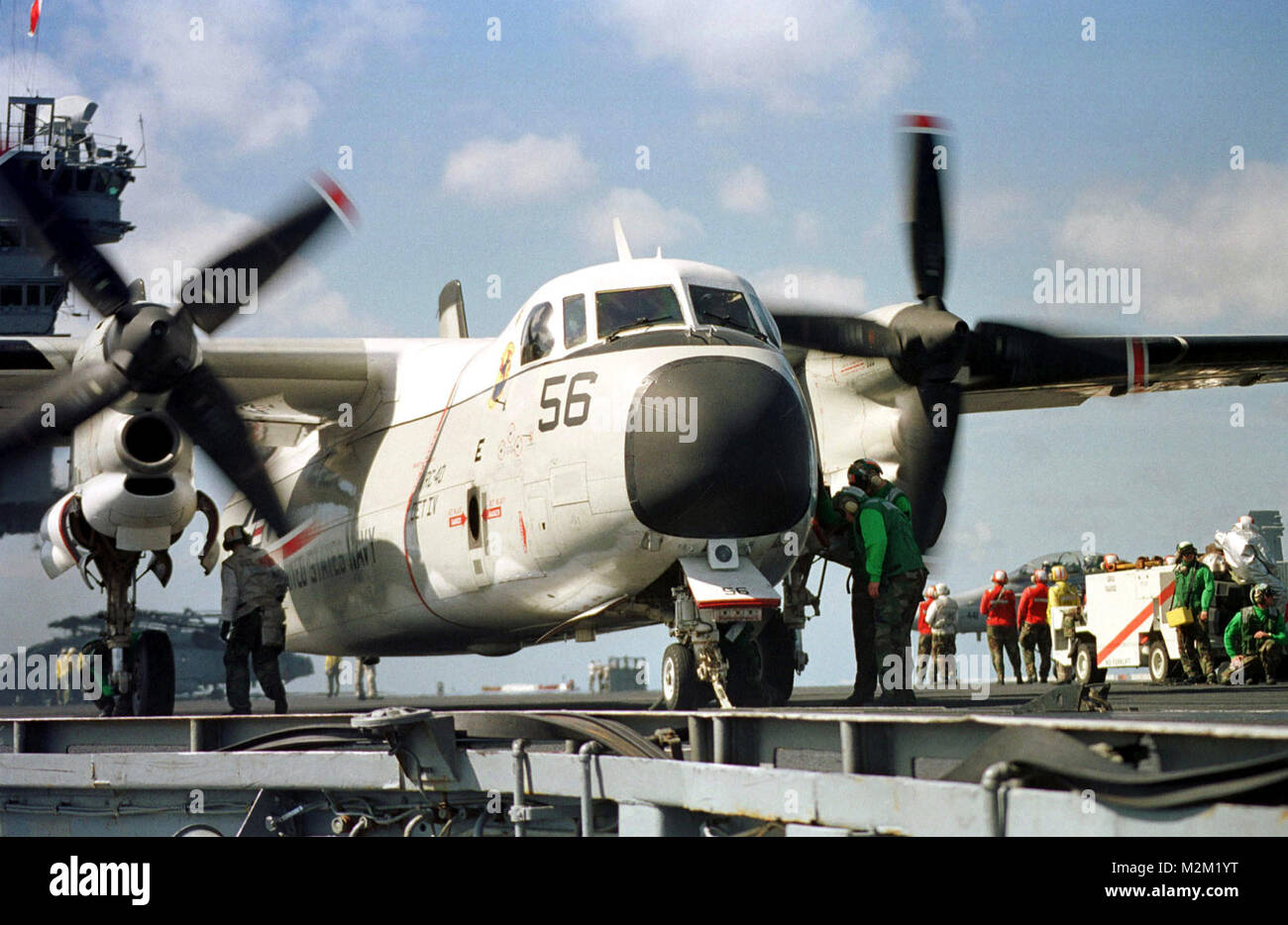 000504-N-3891T-002 ABOARD USS ENTERPRISE (May 4, 2000) -- A Carrier ...