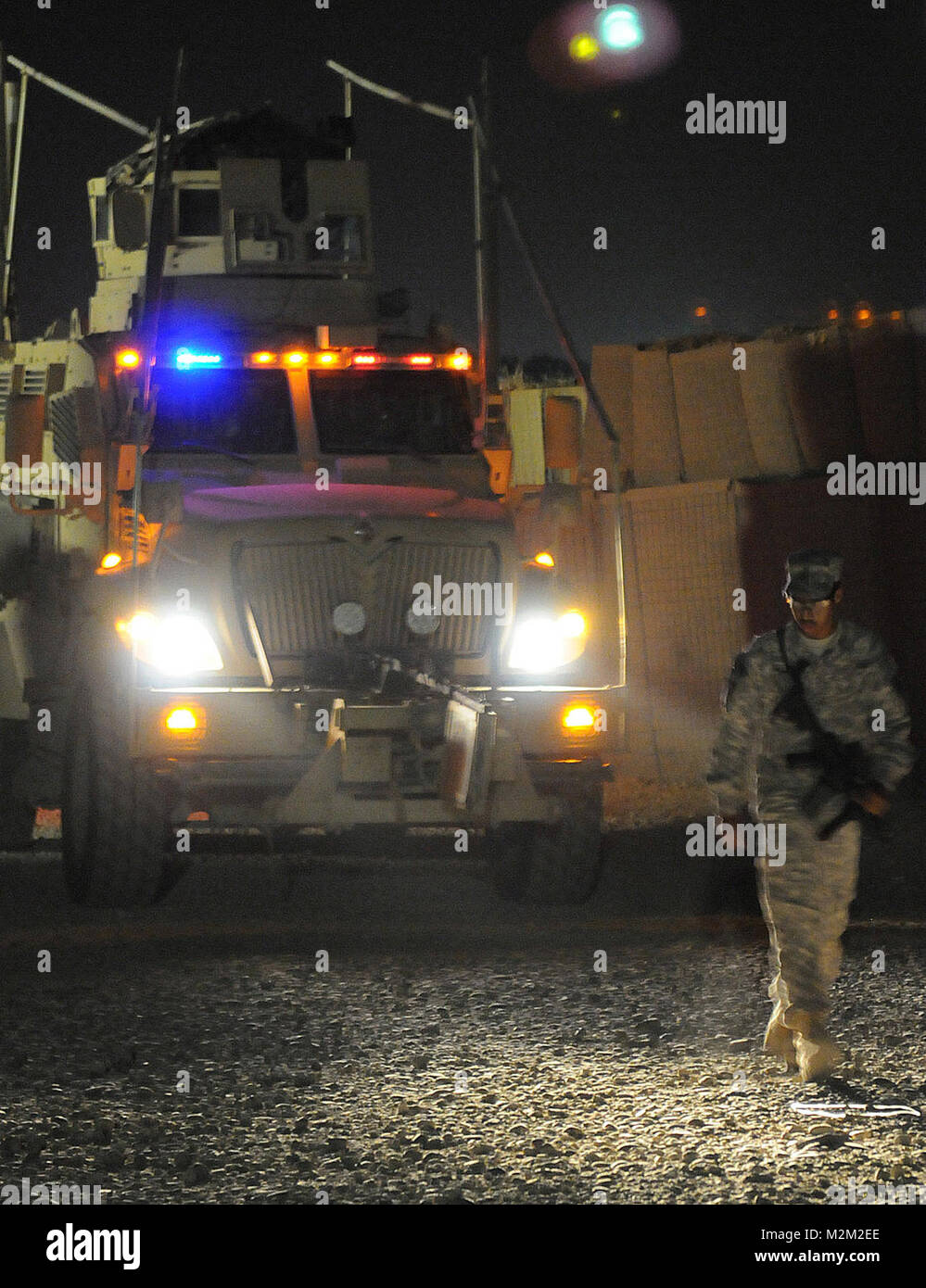 Ground guiding vehicle. CONTINGENCY OPERATING SITE MAREZ, Iraq ...