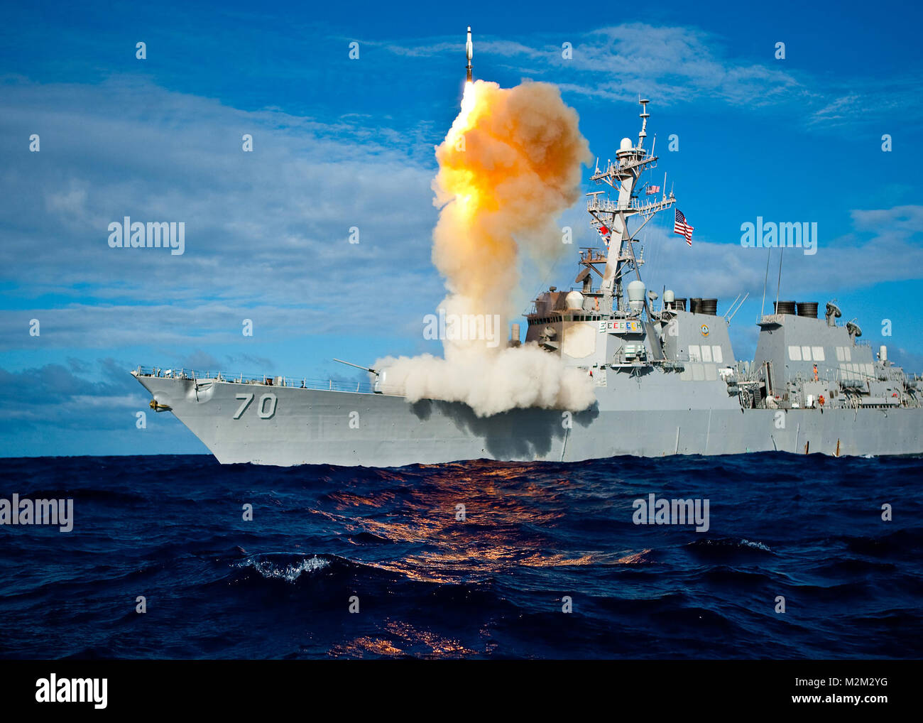 During exercise Stellar Avenger, the Aegis-class destroyer USS Hopper ...